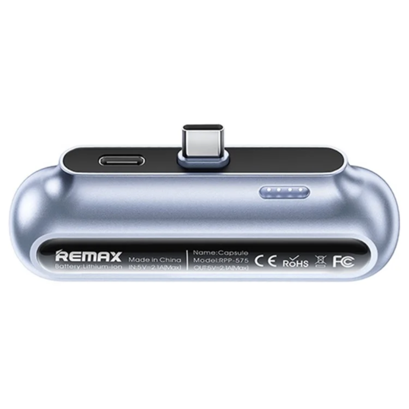 REMAX RPP-576 Capsule Series 2500mAh Power Bank USB-C Blue - Compact ...