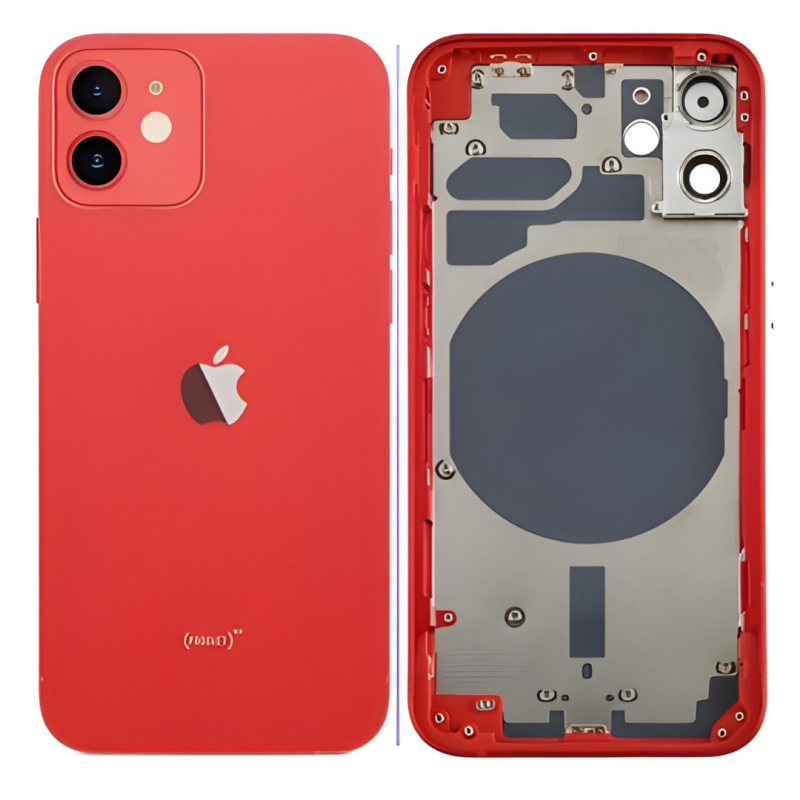 Empty Frame iPhone 12 Mini Red (Original Disassembled) Grade AB