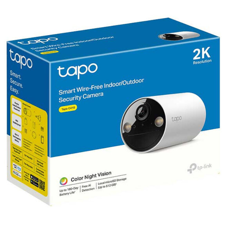Security Camera, Surveillance Camera - TP-Link Tapo C410 Wireless ...