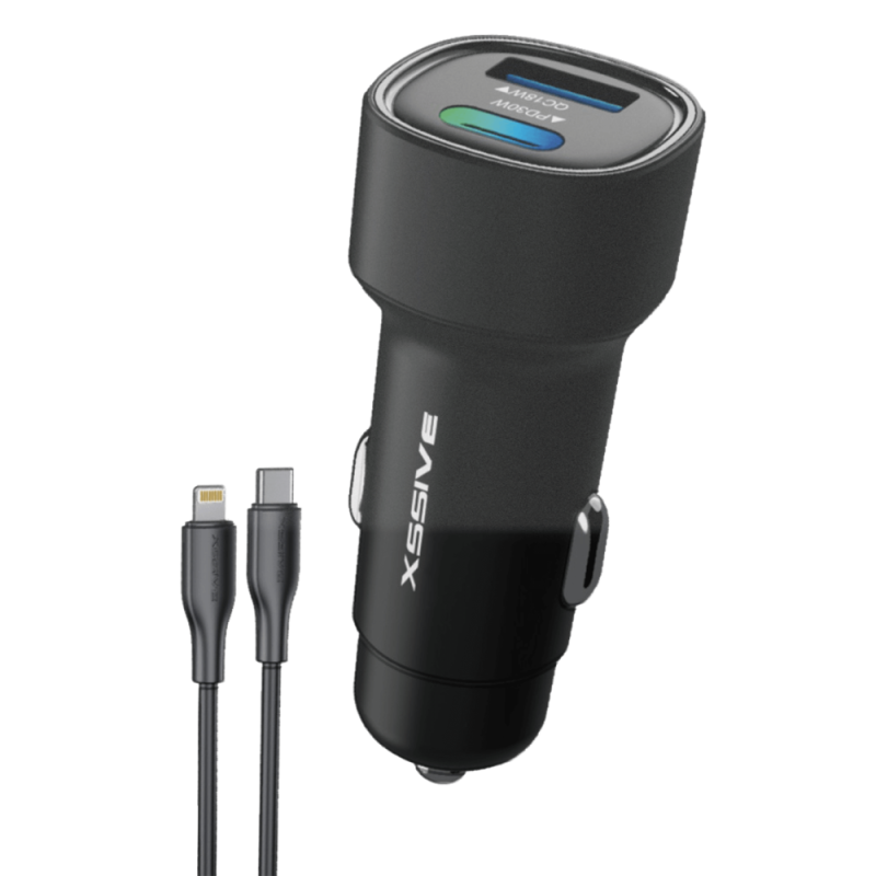 Car Charger, Vehicle Adapter - Xssive XSS-CC40L 48W PD+QC3.0 Fast Car ...