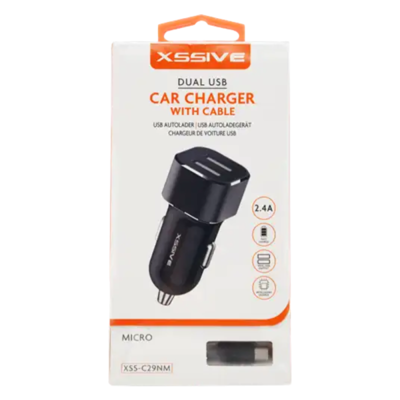 Car Charger, Auto Adapter - Xssive XSS-C29NM Dual Car Charger with ...