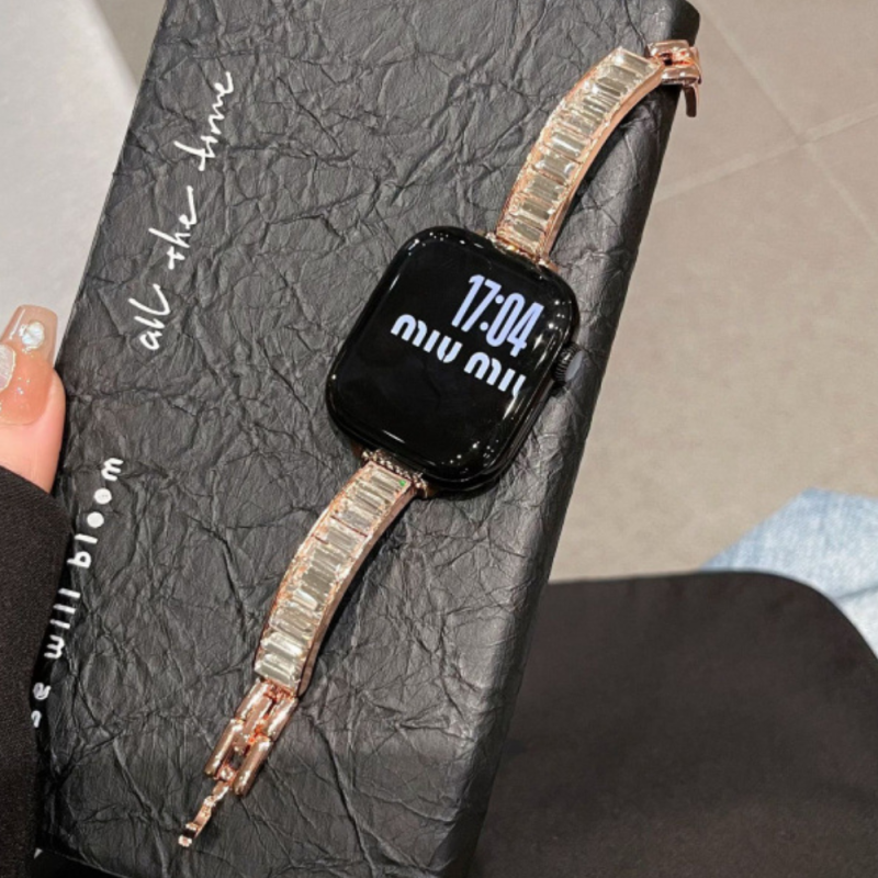 Wristband, Strap - copy of Diamond Bracelet for Apple Watch - Stainless ...