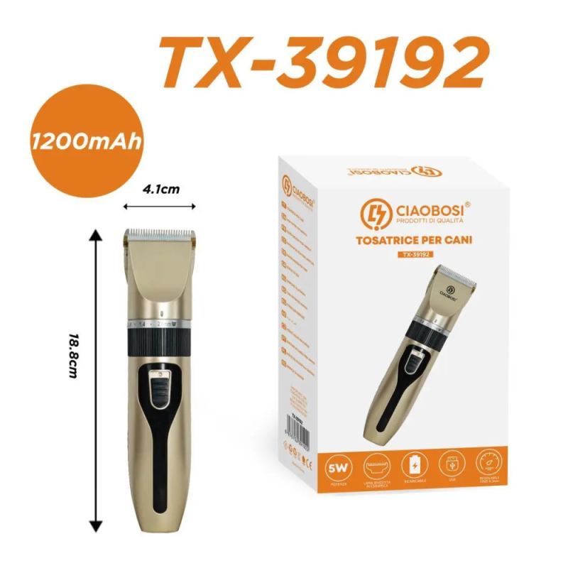 Grooming Tool, Pet Trimmer - CIAOBOSI TX-39192 Rechargeable Electric ...