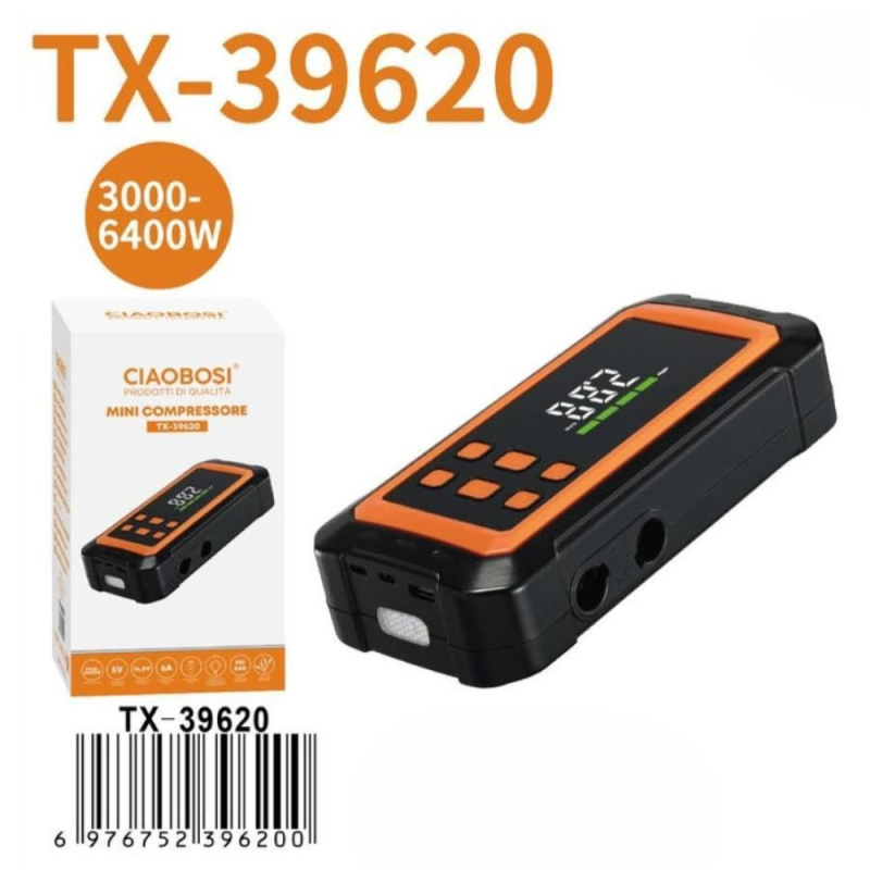 Air Pump, Tire Inflator - CIAOBOSI TX-39620 3000 - 6400W Portable Mini ...