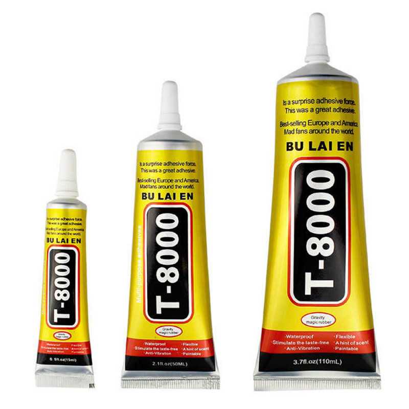 Colle Adhésive GSE T-8000, 15ml, 50ml, 110ml