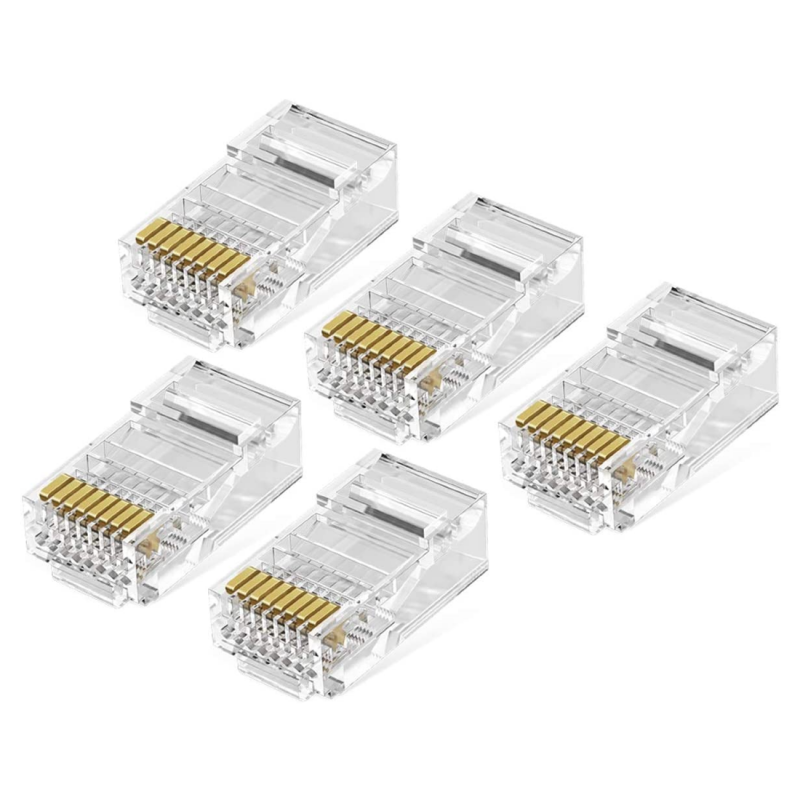 "Lot de 100 Connecteurs RJ45 Ethernet Réseau Cat 5e UGREEN: Connectez ...