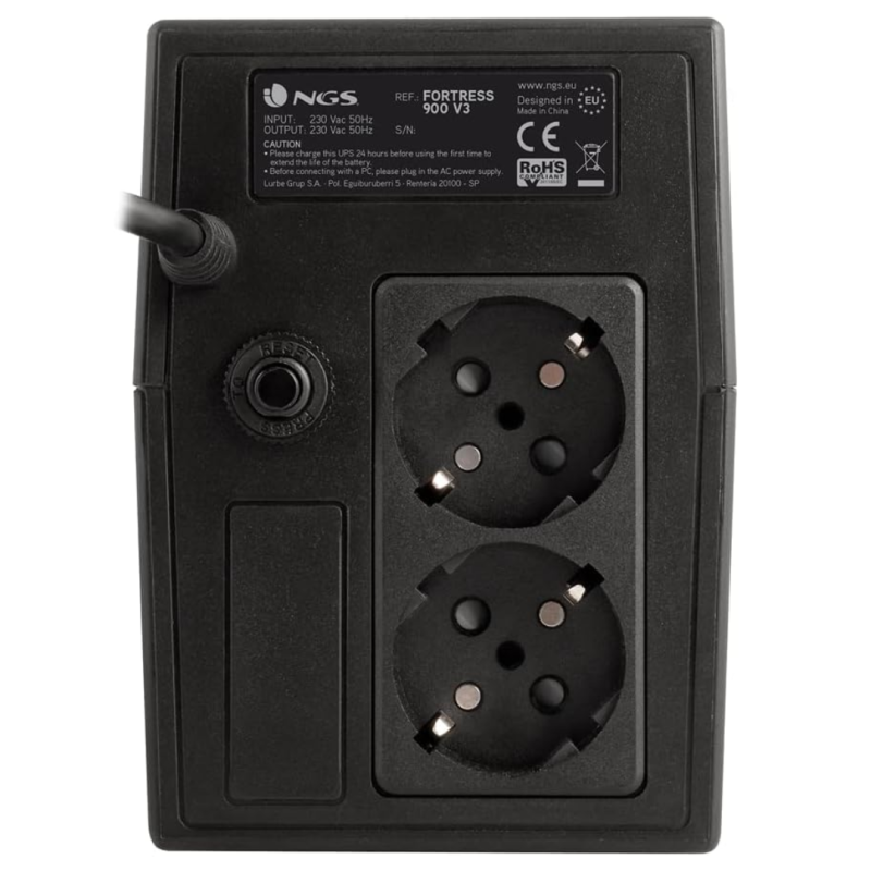 Buy Off Line UPS 360W NGS FORTRESS900V3 with 2 Schuko Plugs - Reliable ...