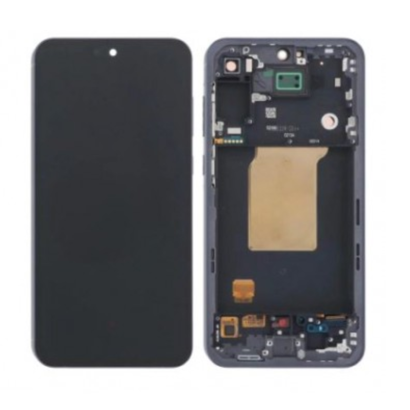 Samsung Galaxy A55 5G A556B Screen Frame Replacement Black Service Pack